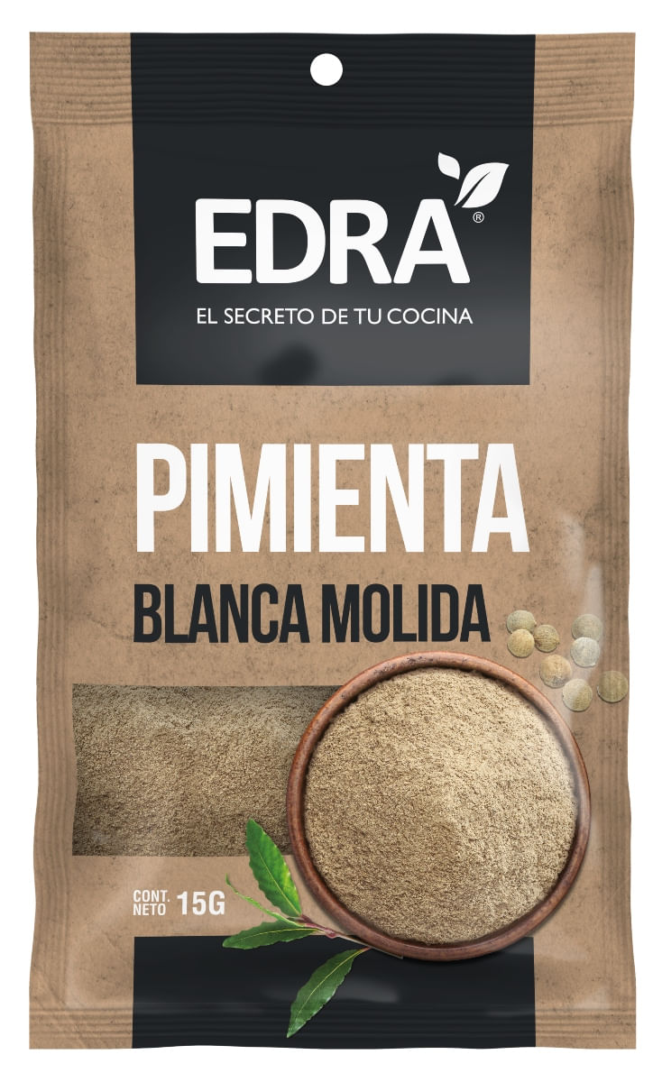 Pimienta Blanca Molida Edra 15 g - icbatucasa
