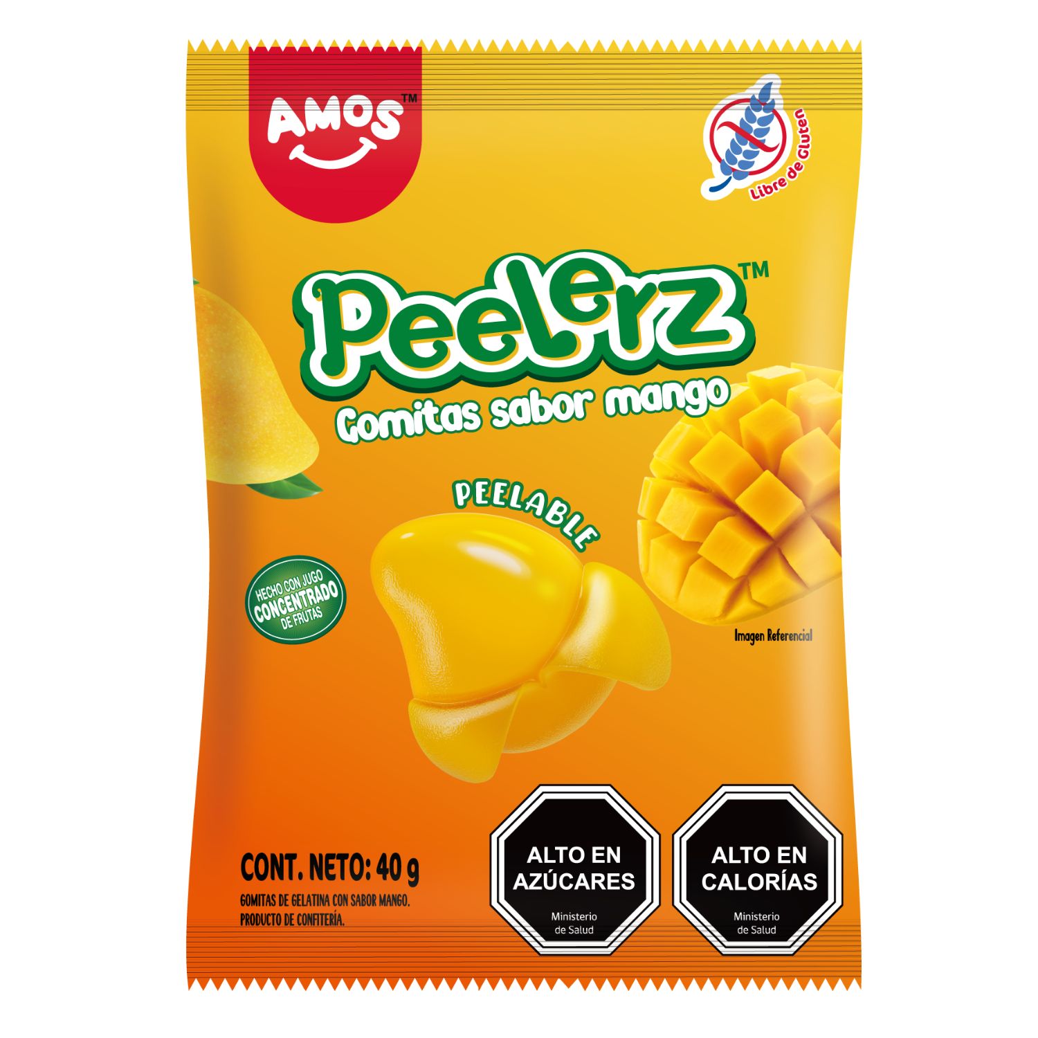 Gomitas Peelerz Mango Amos 40 g - icbatucasa