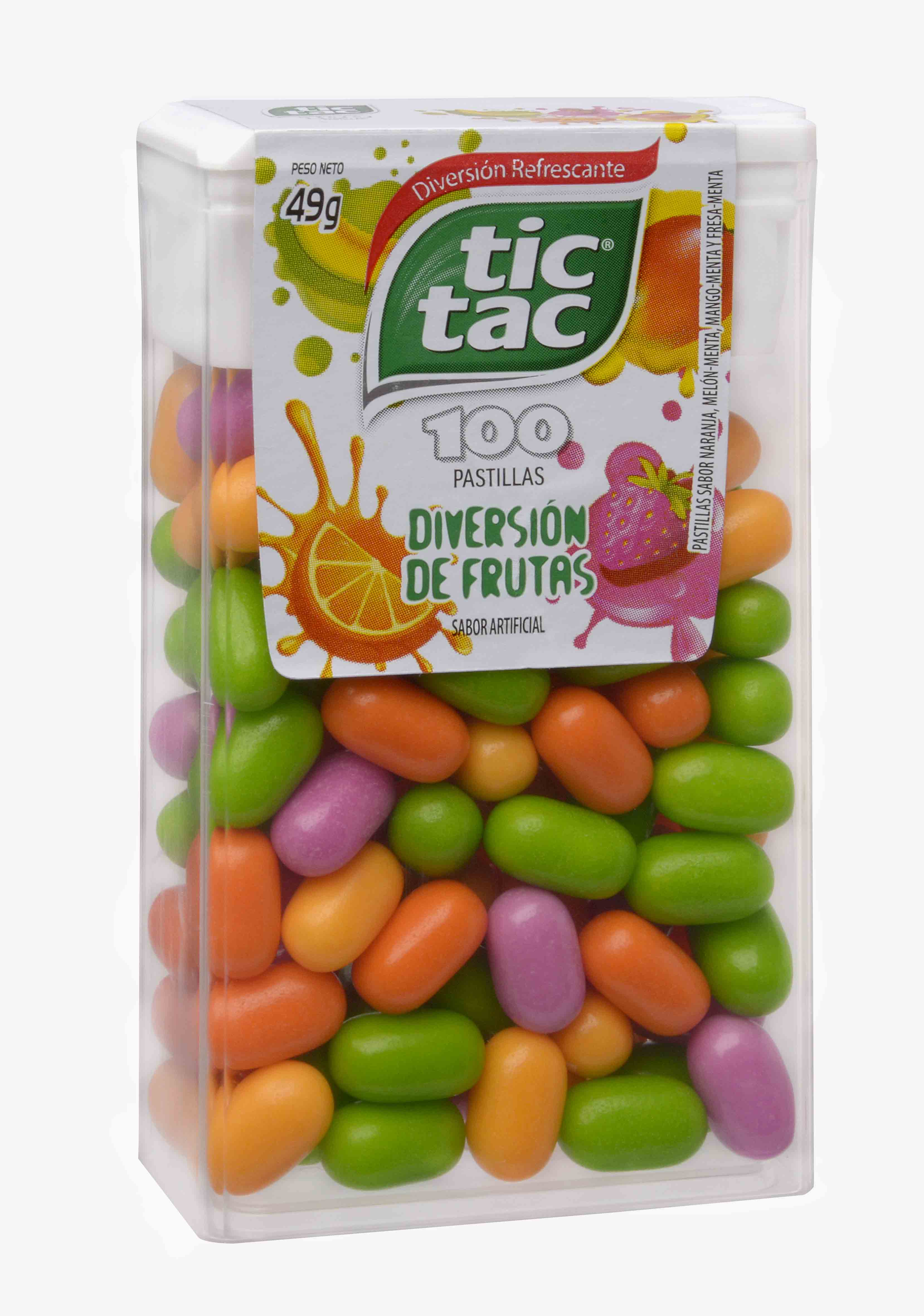 Display Tic Tac Diversion Frutas 192 g - icbatucasa